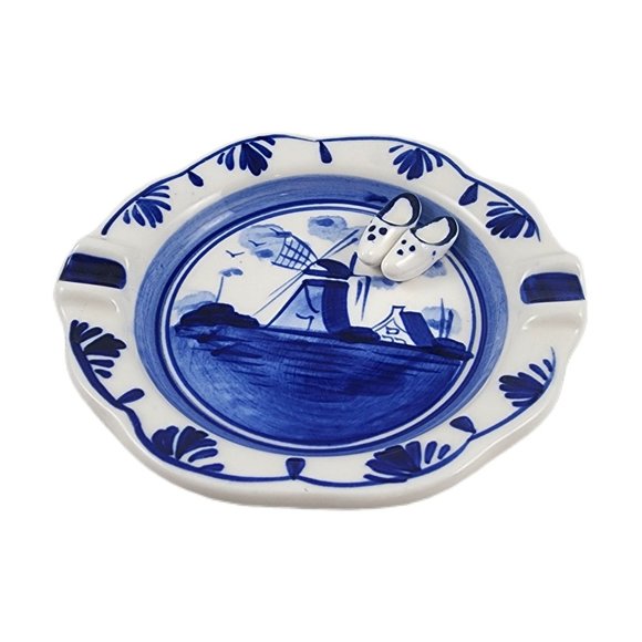 E | Accents | Vintage Delft Blue Holland Ashtray Porcelain Souvenir ...